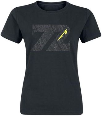 Metallica Charred 72 (M72) Femme T-Shirt Manches Courtes Noir M 100% Coton Regular/Coupe Standard