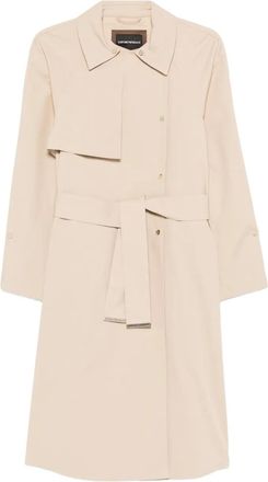 Emporio Armani Mantel mit G&uuml;rtel - Nude