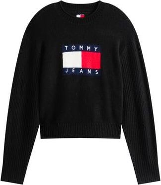 Tommy Hilfiger Logo -Pullover - Schwarz