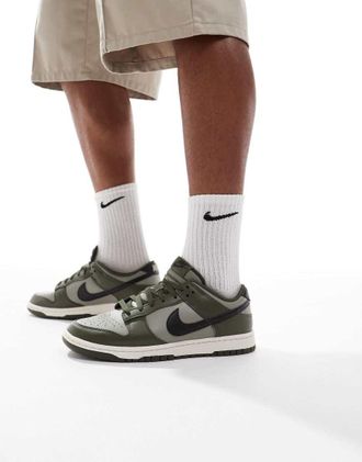 Nike Dunk - Baskets basses style rétro - Vert
