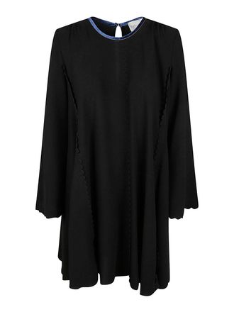 Forte_Forte Knielanges Kleid - Schwarz