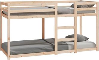 vidaXL Etagenbett 80x200 cm Massivholz Kiefer Vidaxl