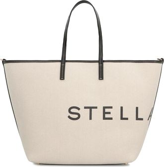 Stella McCartney Femme, Sacs, Beige, Taille: ONE Size Cabas en Toile