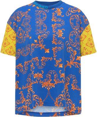Carlo Colucci Femme, Tops, Bleu, Taille: 42 FR T-Shirt