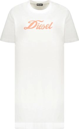 Diesel Femme, Robes, Blanc, Taille: 36 FR Mini Robe avec Logo