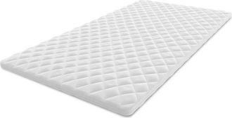 FDM Topper 8x160x200 cm Matratzenauflage mit RavineBlue-Schaum Matratzenschoner Kaltschaum H3 H4