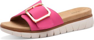 s.Oliver Damen Pantoletten mit Plateau Vegan, Rosa (Fuxia), 37 EU