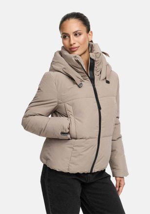 Marikoo Winterjacke Ninikaa kurze Winterjacke mit extra hohem Windschutzkragen