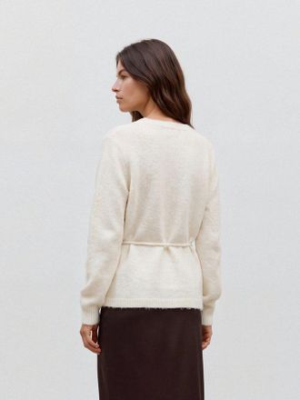 Vero Moda Strickjacke VMBERRY LS O-NECK TIE CARDIGAN NOOS Materialmix