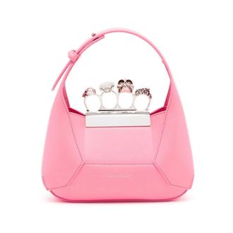 Alexander McQueen Flamingo Pink Jewelled Hobo Mini Tasche - - Bags - Damen - Rosa - ONE SIZE