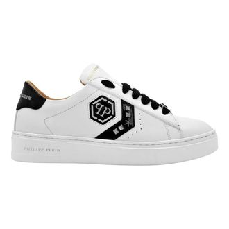 Philipp Plein Femme, Chaussures, Blanc, Taille: 40 EU Arrow Force Lo-Top Baskets