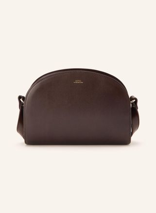 A.P.C. Schultertasche Demi Lune braun