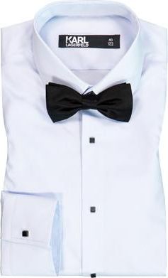 Karl Lagerfeld Herren Hemd blau Baumwolle