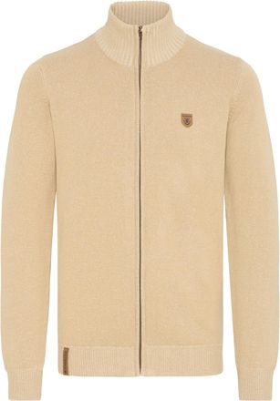 Indicode IDAndy Herren Strickjacke Cardigan Grobstrick Pullover mit Stehkragen Reißverschluss Baumwollmischung Regular fit, Größe:3XL, Farbe:Cumnin (014)