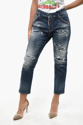Dsquared2 Cropped-Fit Jeans COOL GIRL Vintage-Effect 16cm Dsquared2