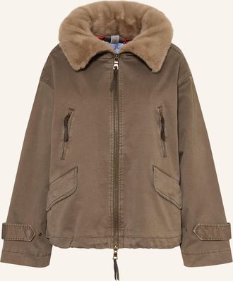 BLONDE No.8 Blonde No.8 Jacke Tyra Ii Mit Kunstfell beige