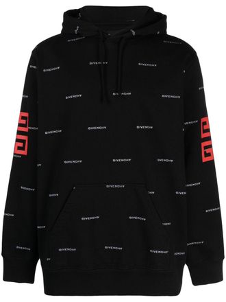 Givenchy hoodie &agrave; imprim&eacute; animalier - Noir