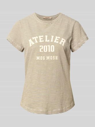 Mos Mosh Regular Fit T-Shirt mit Logo-Print Modell Camp