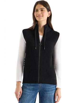 Cecil Sweat-Blouson mit Leo-Muster Black XXL