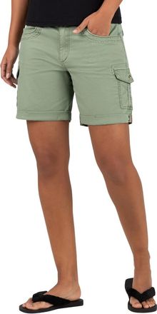 Timezone Damen Short LOOSE ROSLYNTZ CARGO - Rlaxed Fit - Gr&uuml;n - Oil Green, Gr&ouml;&szlig;e:W 27, Farbe:Oil Green 4628