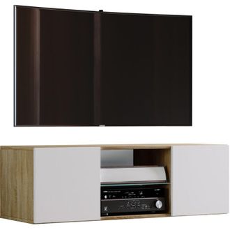 ebuy24 Meuble téléviseur Jusa H. 40 x L. 95 x P. 36 cm Sonoma Eiche