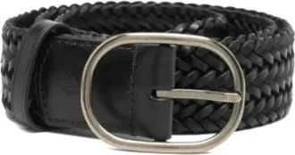 Dragon Diffusion Femme, Accessoires, Noir, Taille: 85 CM Ceinture en cuir tiss&eacute;