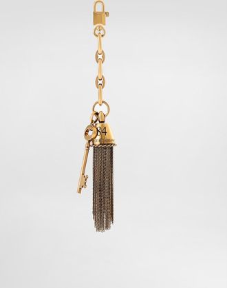 Dolce & Gabbana Metal Charm Keychain - Frau Geldb&ouml;rsen Und Kleinlederwaren Gold Onesize