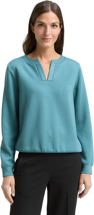 Tom Tailor Damen 1049480 Sweatshirt, 31666-Tropical Teal, 50
