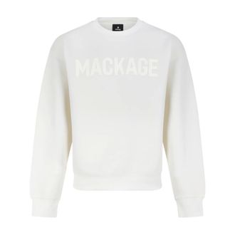 Mackage Homme, Sweatshirts et sweats &agrave; capuche, Beige, Taille: S Julius Double-Face Jersey Logo SweaT-shirt