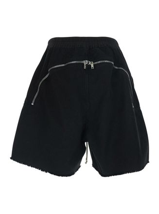 Rick Owens Mens Shorts Black Cotton