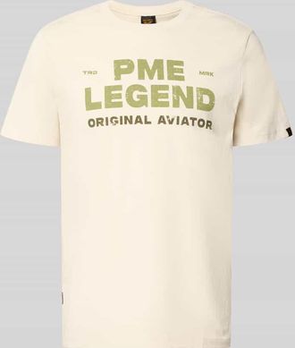 PME Legend T-Shirt mit Rundhalsausschnitt und Label-Print