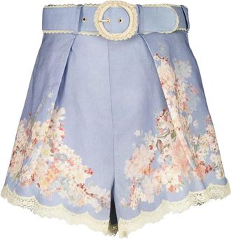 Zimmermann Femme, Shorts, Multicolore, Taille: 36 FR Cascadian Tuck Short