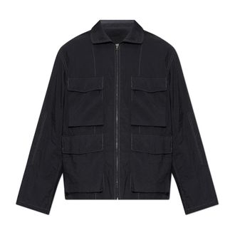 Christophe Lemaire Homme, Vestes, Bleu, Taille: L Veste &agrave; poches 3D