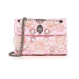 Kurt Geiger Femme, Sacs, Rose, Taille: ONE Size Raffia Mini Kensington