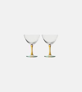 NasonMoretti Set de 2 verres à cocktail en verre