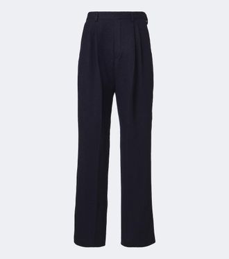 Dries Van Noten Gerade Hose aus Wolle