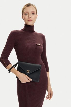 Pinko Handtasche Flat Purse Handle AI 25-26 PCPL104820 A0F1 Schwarz