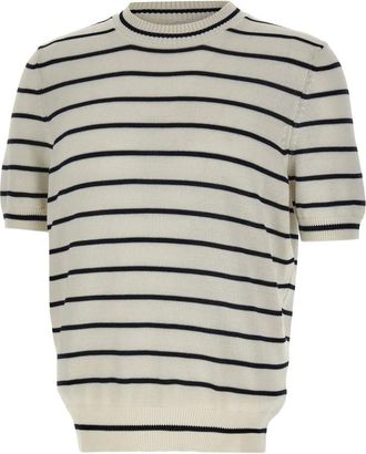 Gran Sasso Homme, Pulls, Blanc, Taille: XL Cotton Crew Neck