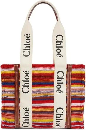 Chlo&eacute; Femme, Sacs, Multicolore, Taille: ONE Size Woody Medium Tote Bag