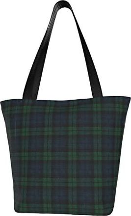 AOOEDM Montre Plaid r&eacute;utilisable sac d&eacute;picerie sac &agrave; provisions sac &agrave; bandouli&egrave;re d&eacute;contract&eacute; sac &agrave; main pour hommes femmes ECO march&eacute; sac sac de plage fourr