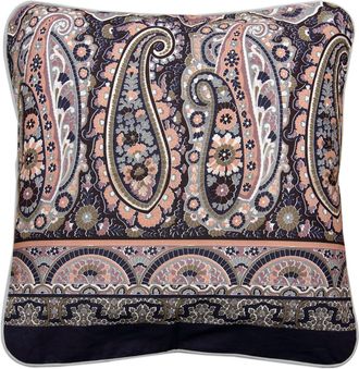 Bassetti Kissenhülle zum Granfoulard Imperia 41 aus 100% Baumwolle in der Farbe Beige mit Reißverschluss, Maße: 40cm x 40cm, 9324059