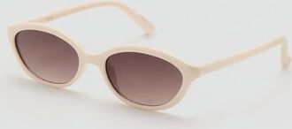 Mango Lunettes de soleil monture rectangulaire blanc - Femme - Taille unique - MANGO