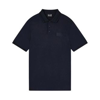 Emporio Armani Emporio Armani Ea7, Homme, Tops, Bleu, Taille: L Polo en m&eacute;lange modal avec logo