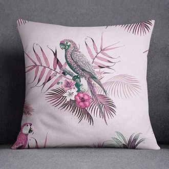 Bonamaison Le Jardin du Lin Kissenhüllen, Cotton, Mehrfarbig, 45x45