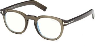 Tom Ford Homme, Accessoires, Vert, Taille: 48 MM Ft5629B 096 Eyeglasses