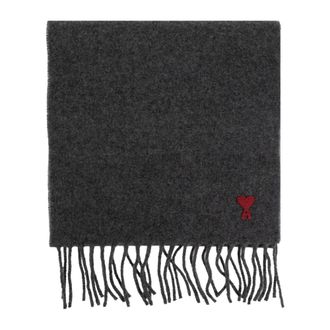 Ami unisex, Accessoires, Gris, Taille: ONE Size &Eacute;charpe avec &eacute;cusson logo