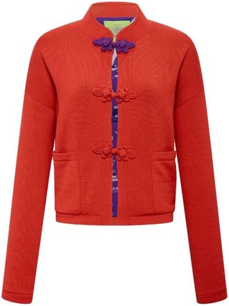 Shanghai Tang veste Three Frog - Rouge