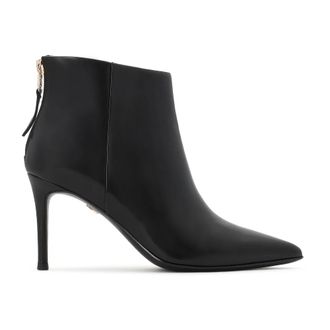 Kazar Schwarze Leder-Stiletto-Stiefel mit Rei&szlig;verschluss hinten - - Shoes - Damen - Schwarzk - 36 EU