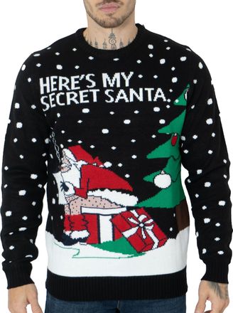 Noroze Herren Pullover | Neuheit gestrickter Leichter Pullover mit Weihnachts | Langarm Pullover Top | Weihnachtspullover Herrens Pullover | Pullover Sweater