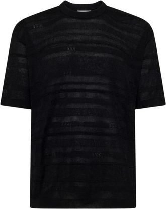 Laneus Homme, Tops, Noir, Taille: XL T-Shirt 100% Cotone